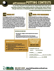 Putting Contests | Hole In One International